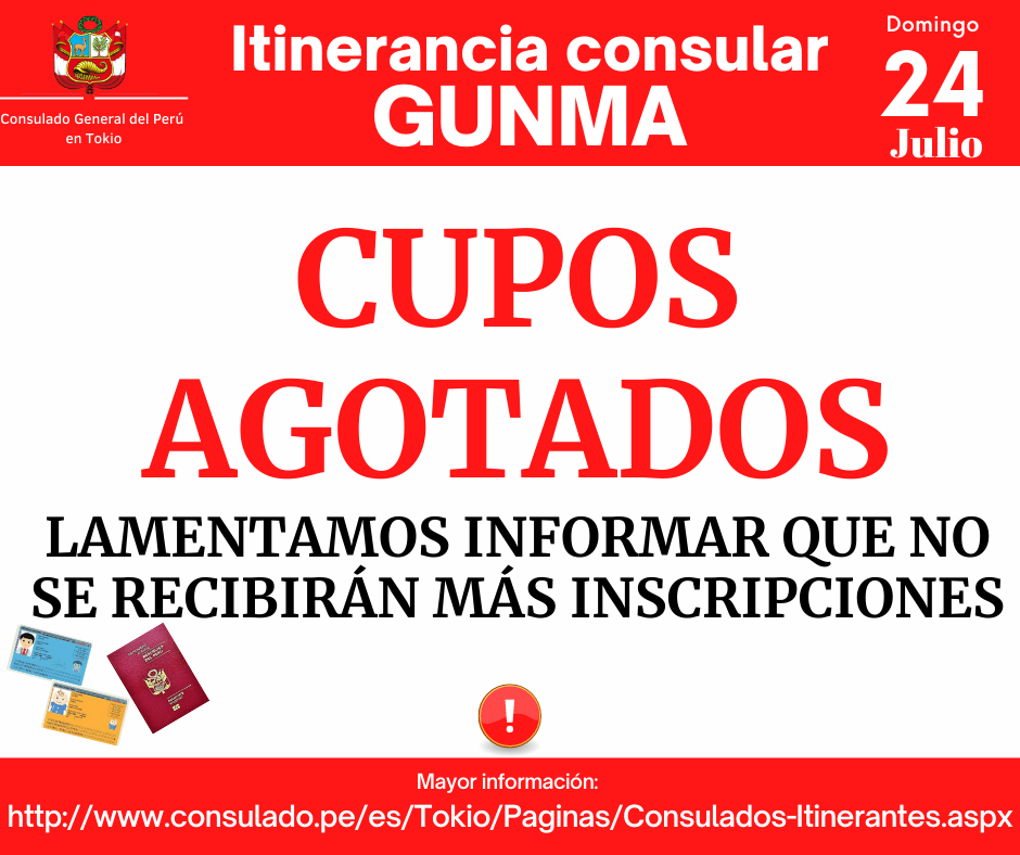 Noticias - Cupos agotados para la Itinerancia consular...